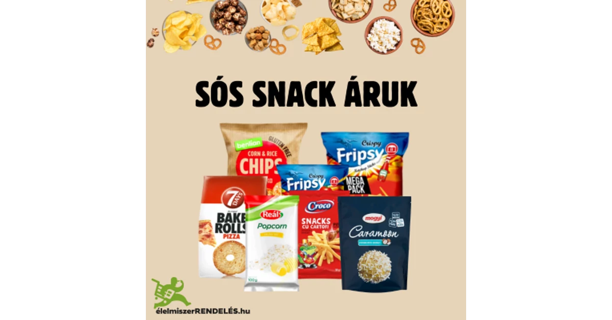 Sós snack áruk top áron az Élelmiszerrendelés.hu-n!